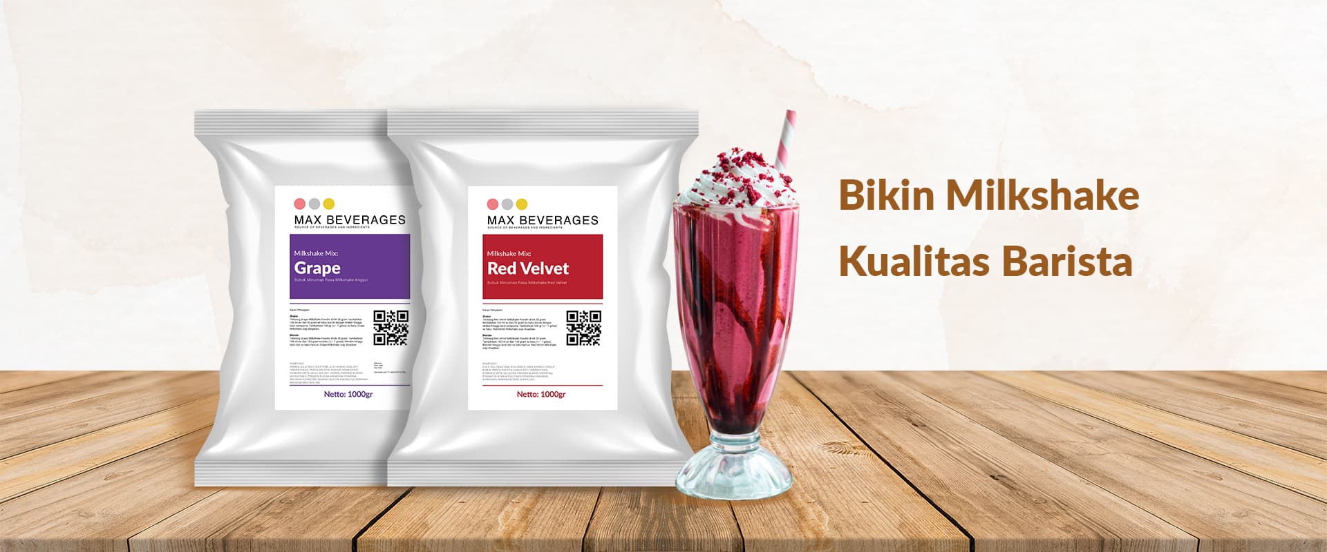 banner milkshake | Maxgroup